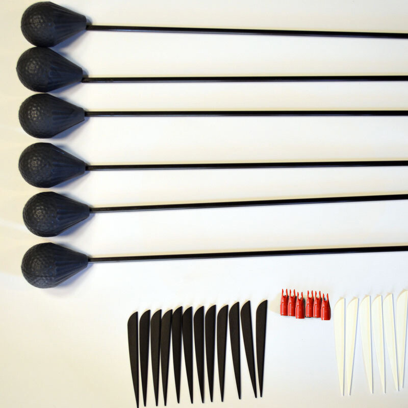 Assembly Set for 6 LARP Arrows With Shaft Carbon | Archery Beier Onli ...